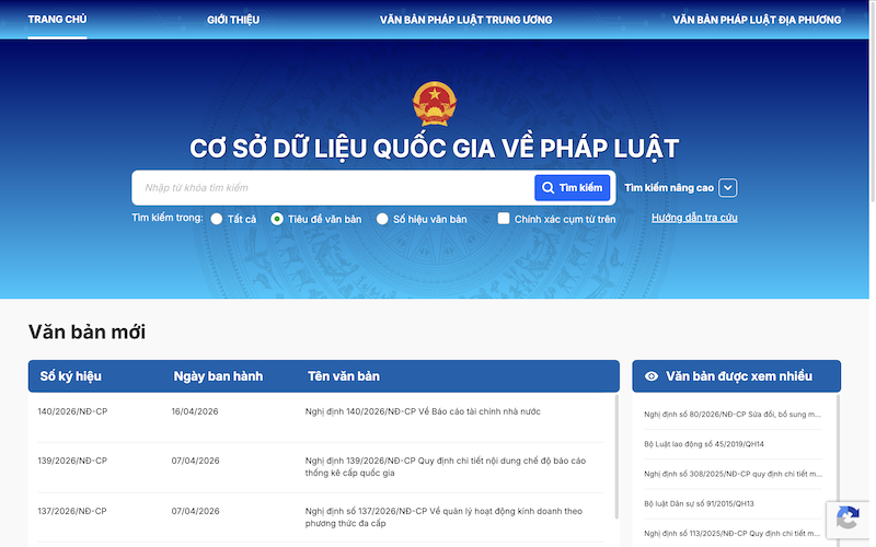 Khai trương Cơ sở dữ liệu quốc gia về pháp luật phiên bản mới - Tạp chí ...